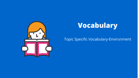 Topic Specific Vocabulary-Environment- LexiconEducationals
